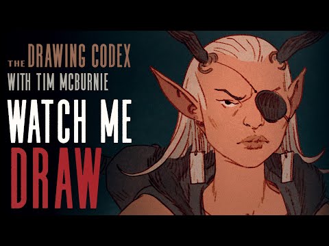 Watch me Draw this Badass Elf Girl! REAL TIME... FULLY NARRATED