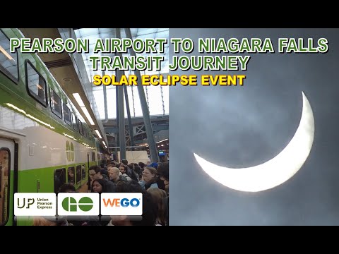 Toronto Pearson International Airport to Niagara Falls Full Transit Journey (Method #1)