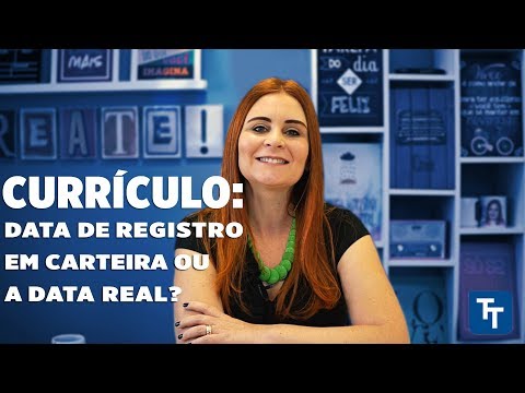 Modelo de Currículo - Que data colocar?