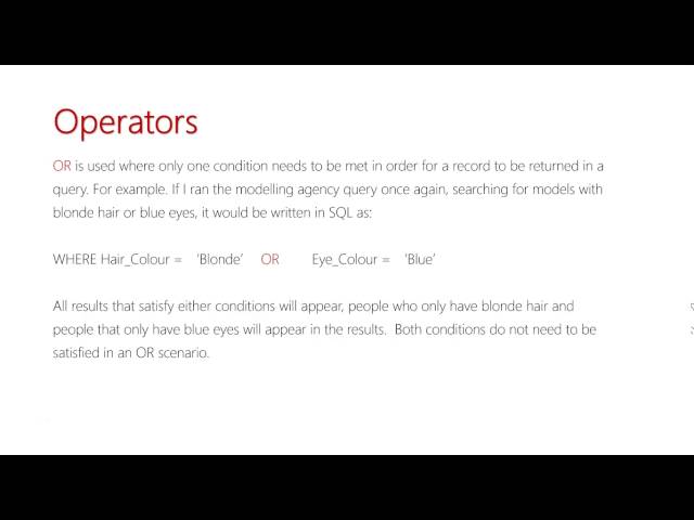 Understanding Database Operators Relational Logical And Arithmetic Galaxyai Galaxyai