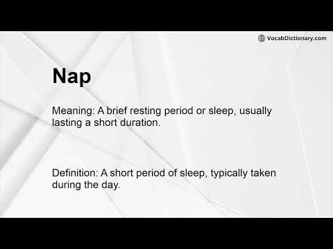 Nap Meaning