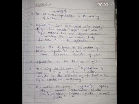 what is legislation | source of LAW jurisprudence #lawnotes #jurisprudence
