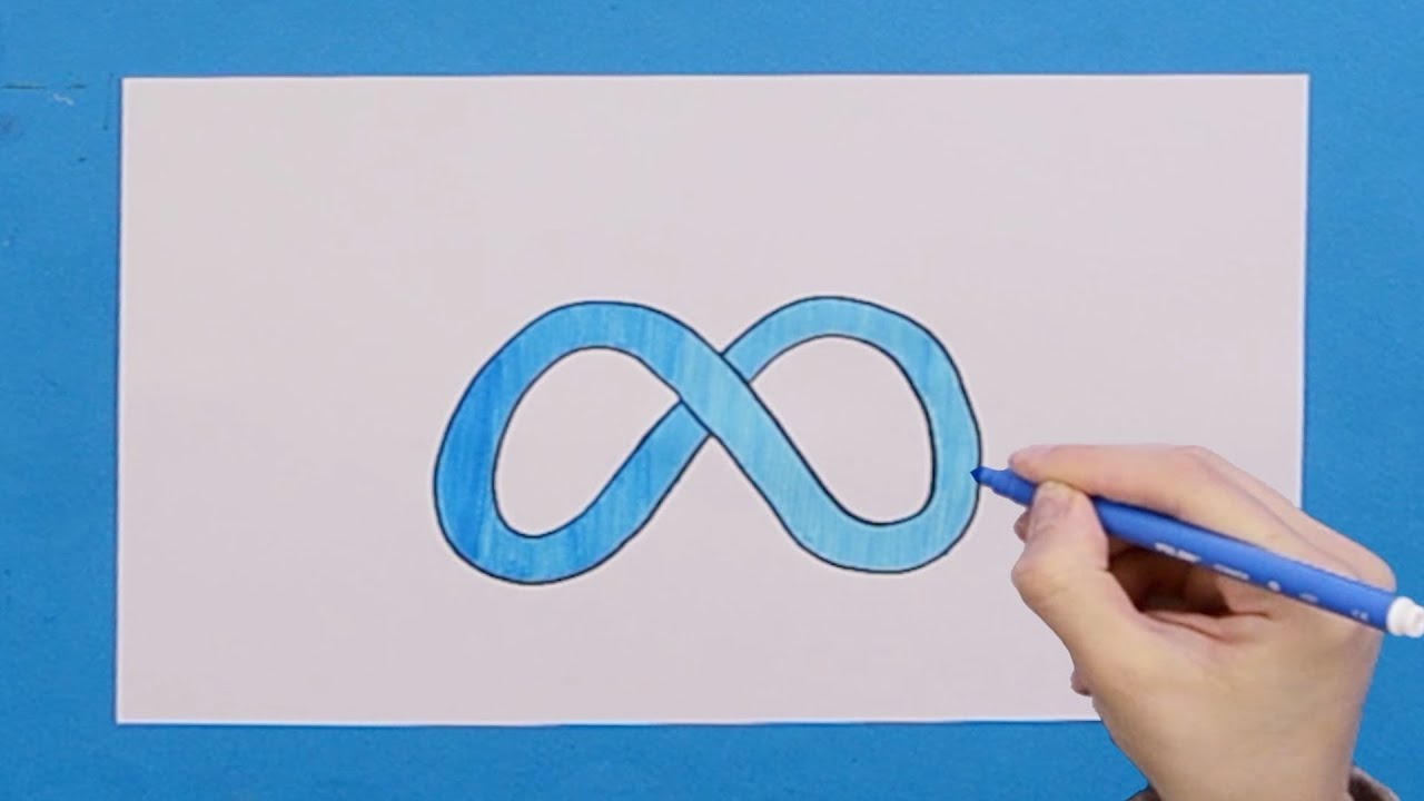 How to draw Meta (Facebook) logo