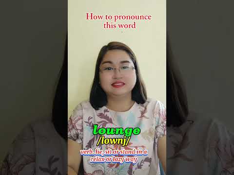 How to pronounce lounge #pronunciation #reading #vocabulary #english #education