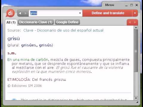 Definición de grisú