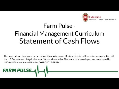 Understanding the Statement of Cash Flows, Farm Financial Model Series