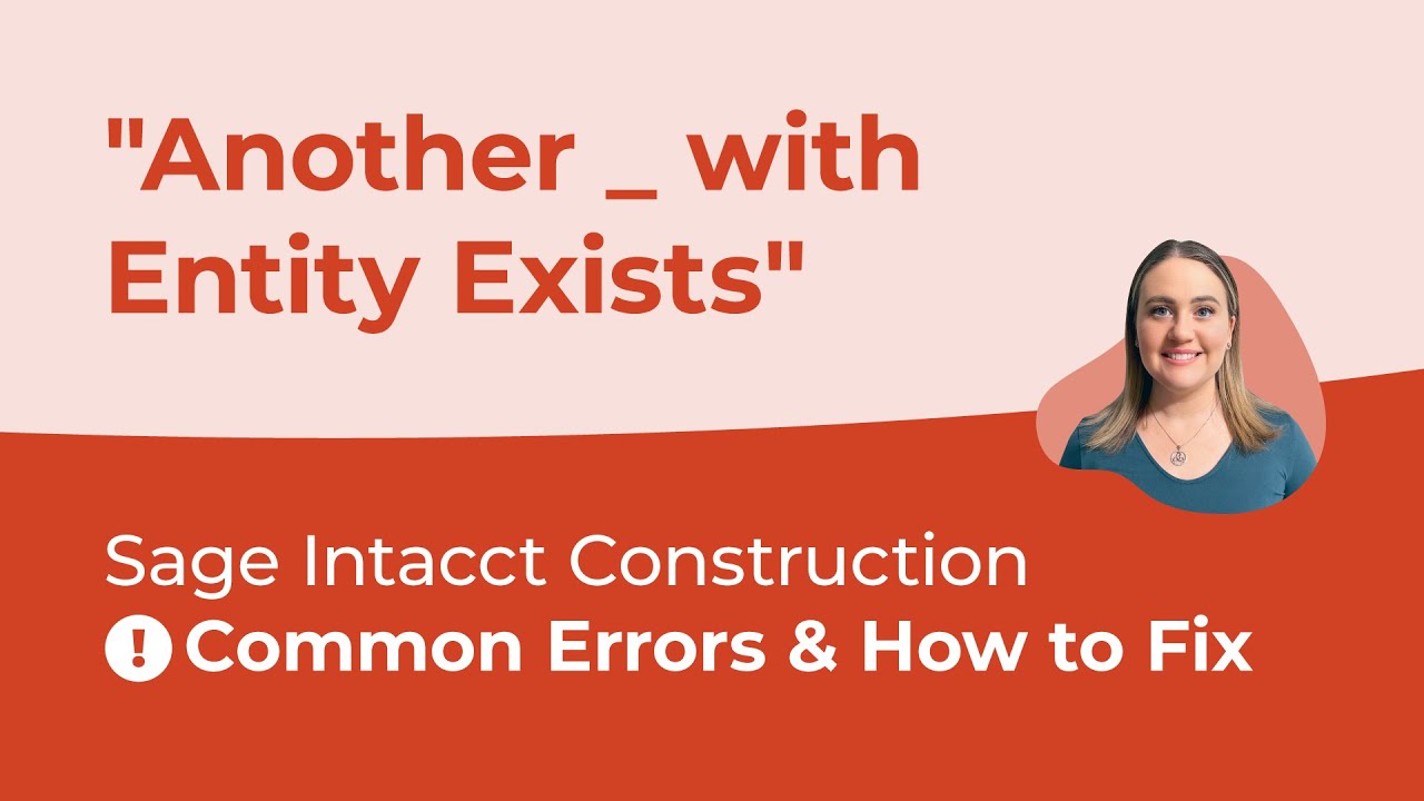 Common Sage Intacct Errors & How to Fix 