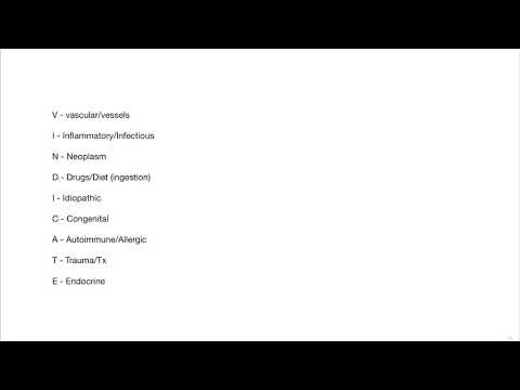 Mnemonic to Broaden Your Differential Diagnosis