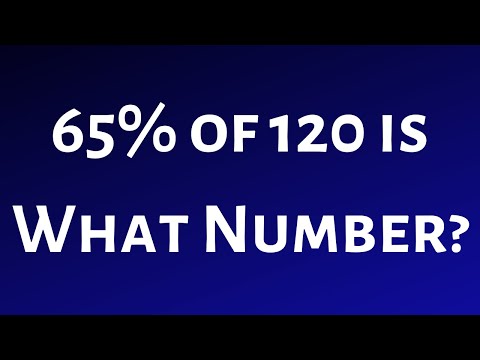 65% of 120 is What Number?