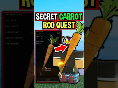 COMPLETE SECRET CARROT ROD QUEST in Roblox Fisch..