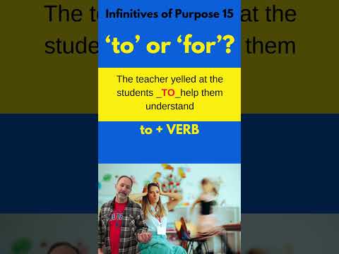 15 infinitive of purpose: #englishgrammar #infinitive #gerund #preposition #grammarquiz #infinitives