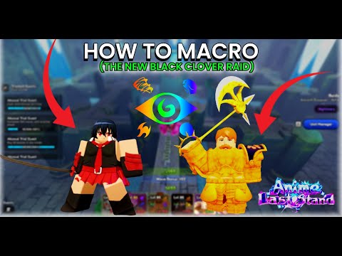 How to Macro The New Raid | Anime Last Stand