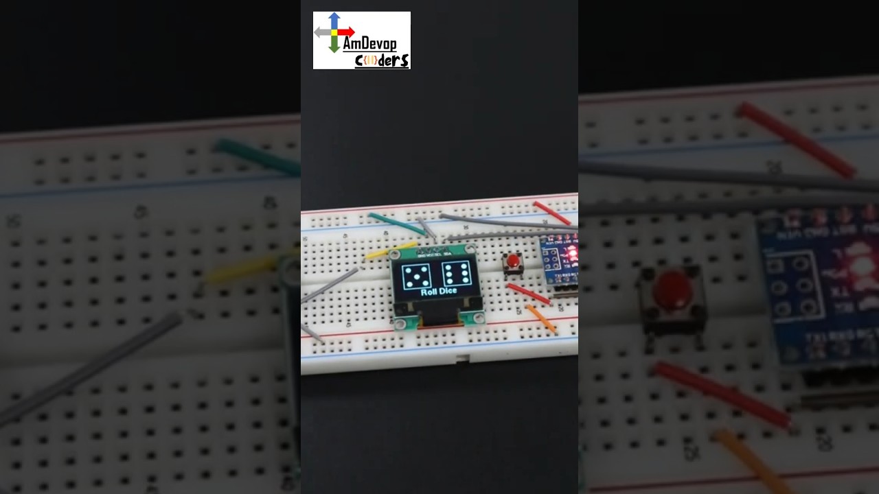 🎲 Digital Dice Roller – Roll the Dice on Screen with Arduino! 🎲 | AmDevop Coders