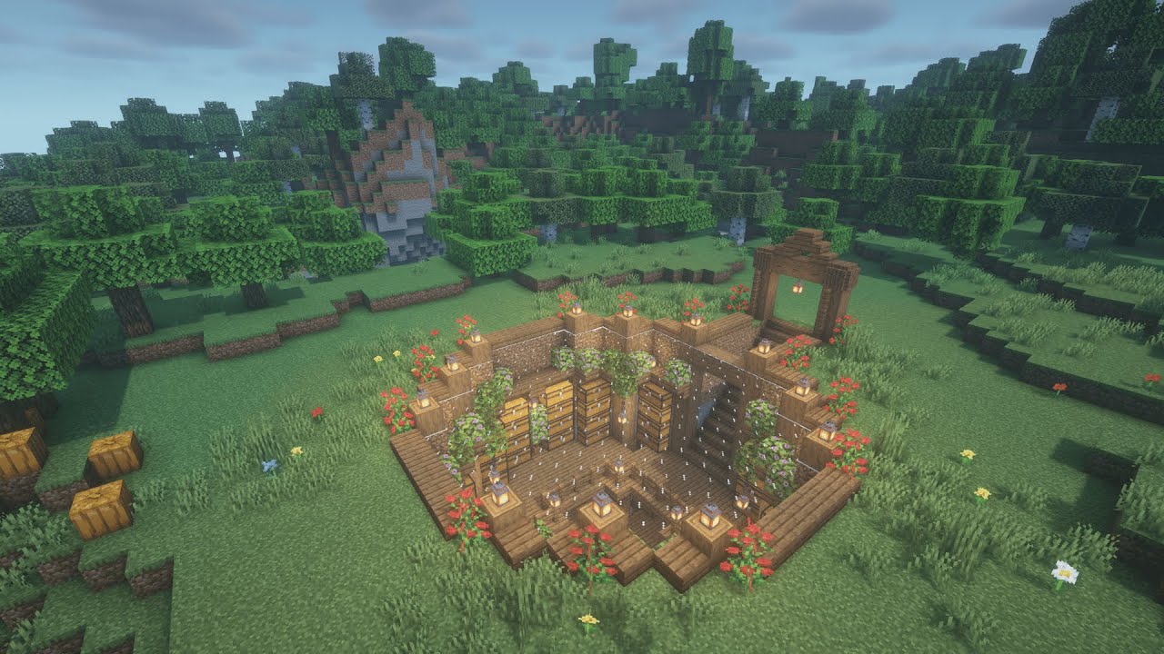 【マインクラフト】おしゃれな地下倉庫の作り方 | Minecraft | How to build an underground ...