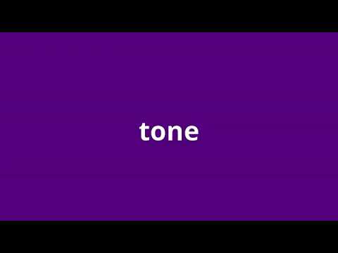 what is the meaning of tone.