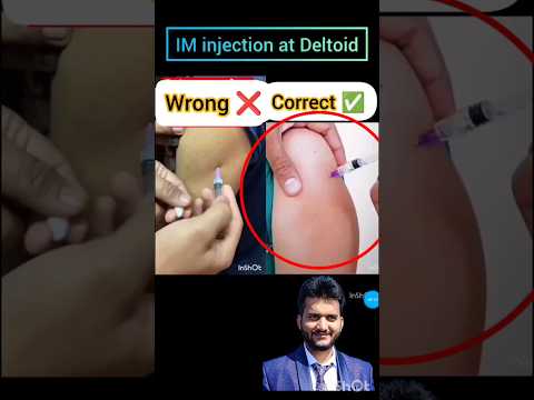 Deltoid IM injection #how to give intramuscular injection #shorts
