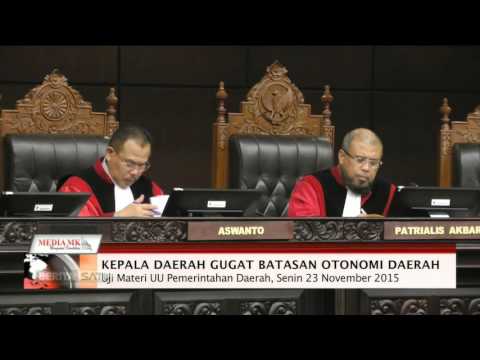 Kepala Daerah Gugat Batasan Otonomi Daerah