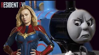 CAPTAIN MARVEL MEETS THOMAS THE TANK ENGINE at Resident Evil 2 (2019 ...