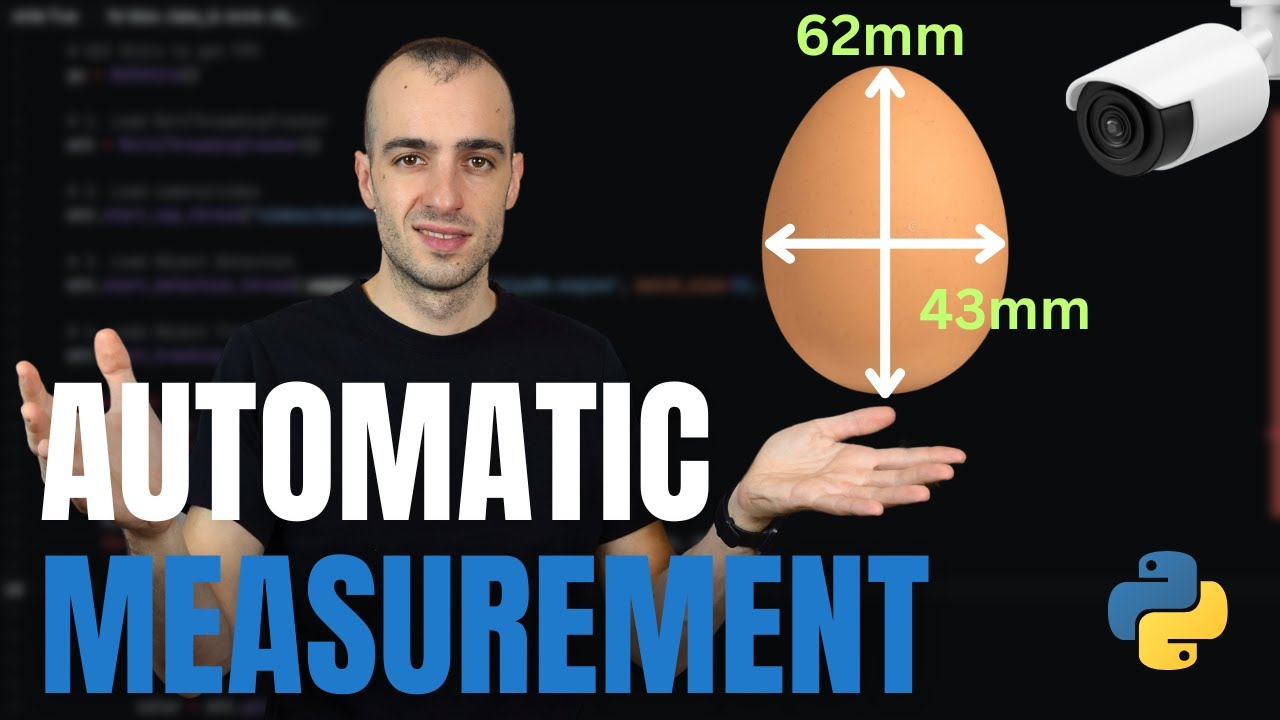 Measure the size of any object with a webcam |  Python with Opencv Tutorial