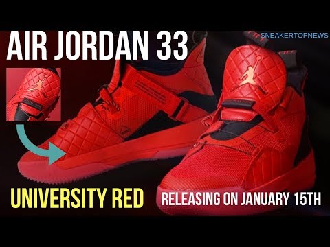 Air Jordan 33 University Red releasing on January 15th for $175 | sneakers overview