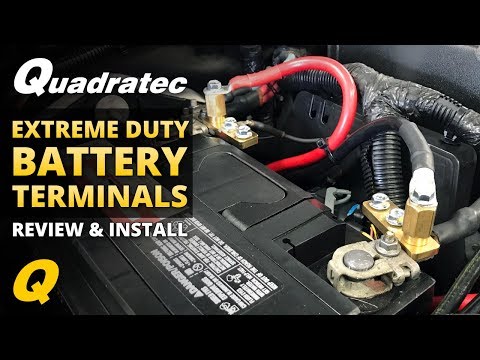 How to Install Quadratec Extreme Duty Battery Terminals for Jeep Wrangler JK in less than 5 minutes