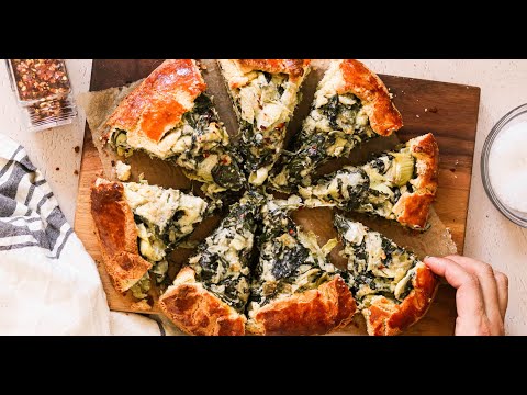 Spinach and Artichoke Galette (Paleo, Gluten Free)