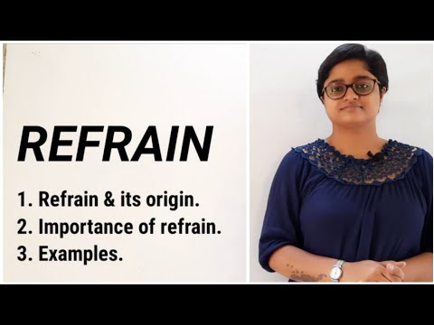 Refrain - a poetic device | explained in hindi and English | with notes and examples ||