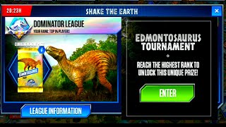 EDMONTOSAURUS TOURNAMENT - FULL BATTLE !!! | JURASSIC WORLD THE GAME