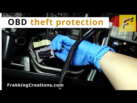 Stop OBD car thefts - OBD port relocation with Fake OBD port install DIY