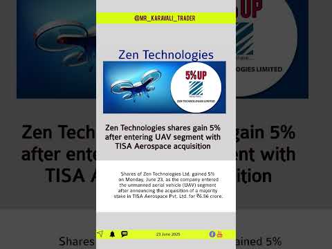Focus on Zen Technologies Share #sharemarket #nse #bse #trading #trader #news