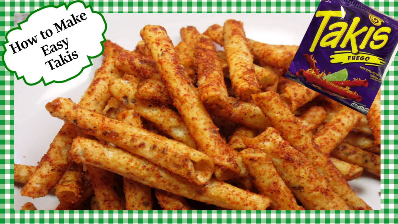 How To Make TAKIS Fuego ~ Takis SPICY Rolled Tortilla Chip Snack Recipe