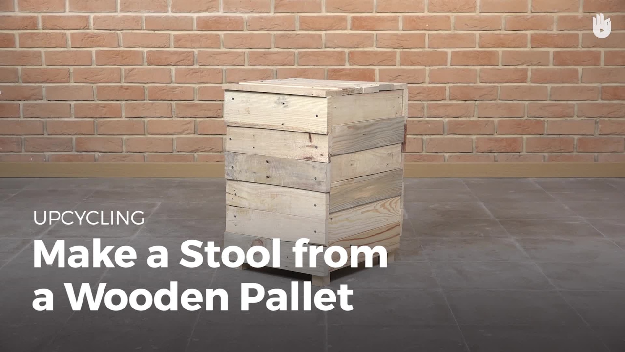 DIY Pallet Projects: Wooden Stool 2 - Recycling Pallets | Sikana