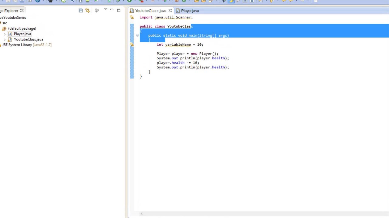 Java Made Easy Tutorial 21 - Introduction to Classes