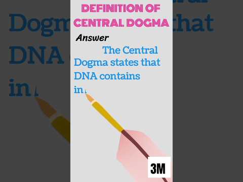 Simple Definition of Central Dogma ? #definition #ytshorts