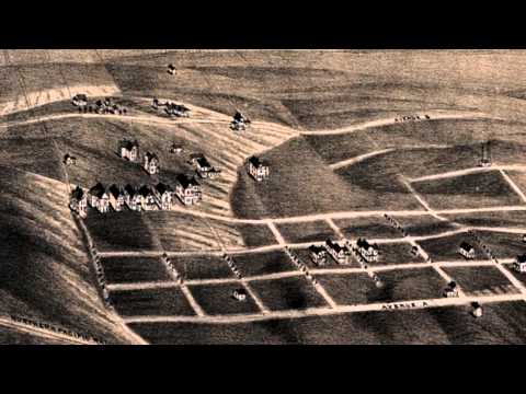 Bismarck North Dakota 1883 Panoramic Bird's Eye View Map 7491