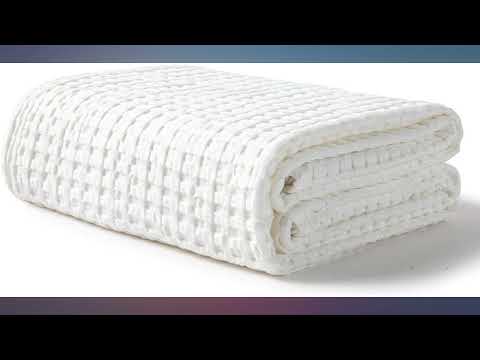 Bedsure Waffle Cotton Blankets Queen Size - Viscose from Bamboo Cooling Blanket, review