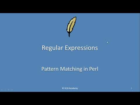 Learn perl lecture11 pattern matching and regular expression with examples - Mind Luster