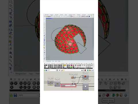 Rhino Grasshopper Script (Circle Packing Dome) #shorts