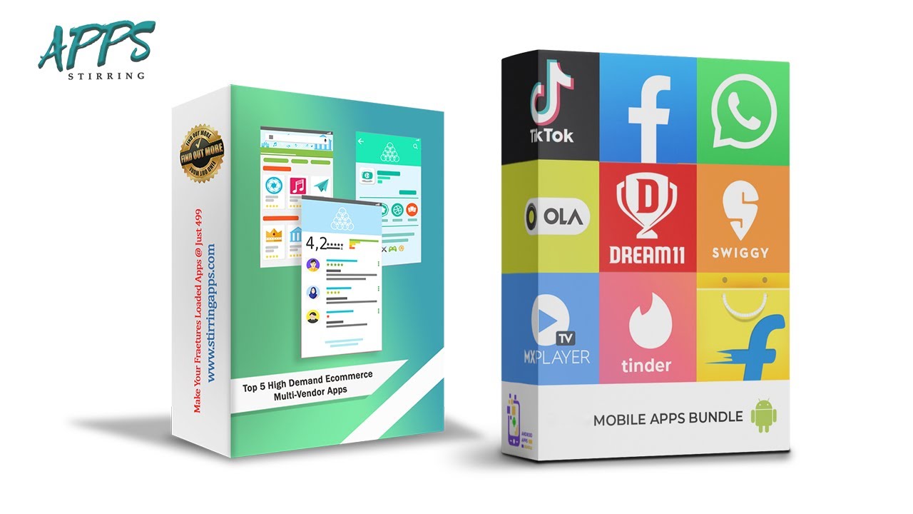 15 HAND PICK PREMIUM ANDROID AND IOS APPS FULL SOURCE CODE BUNDLES WITH UI AND FREE ADMIN PANEL