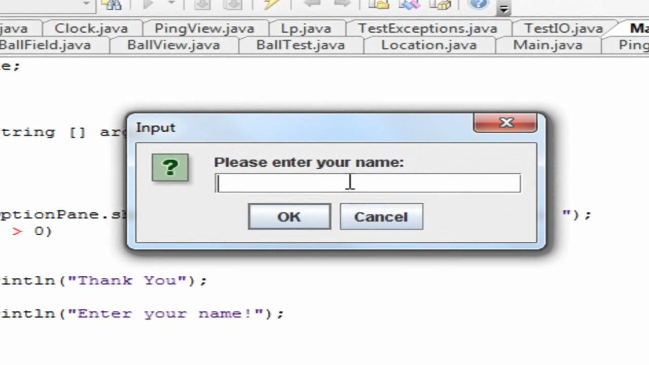 JOptionPane - Java Basics