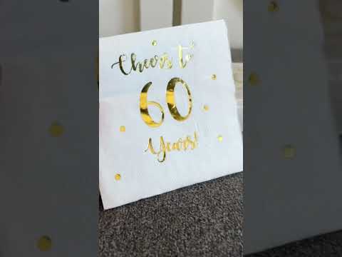 #review: Cheers to 60 years napkins