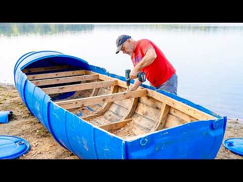 He Transforms 7 Water Tanks into an Incredible Boat. By ...
