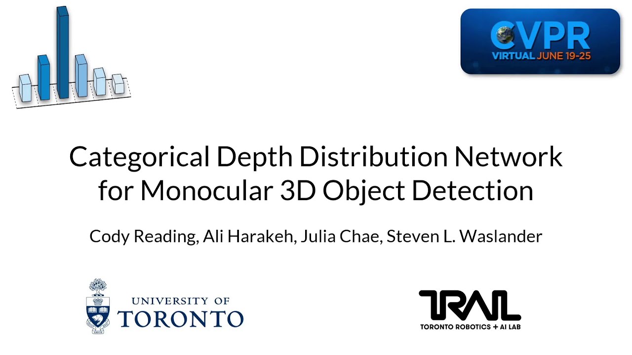 Categorical Depth Distribution Network for Monocular 3D Object Detection.
