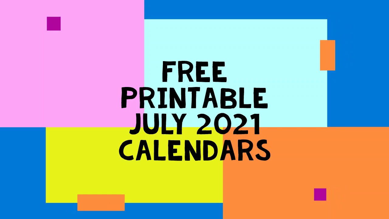 July 2021 Calendar | Free Printable July 2021 Calendar By Freecalendarhub.com