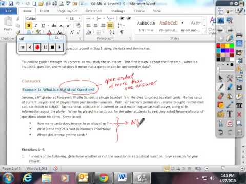 Mod 6 L1 Statistical and Categorical Questions