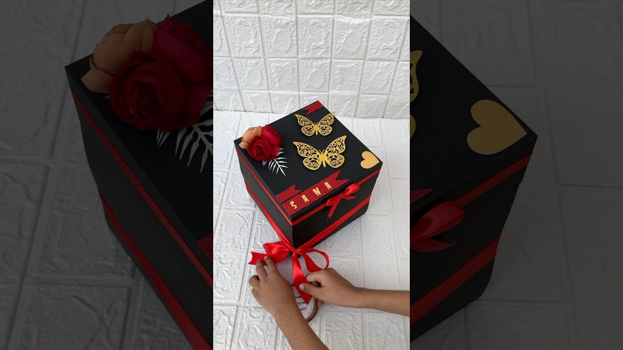 Chocolate explosion box ❤️😍 #birthdaygift #explosionbox #chocolate box late