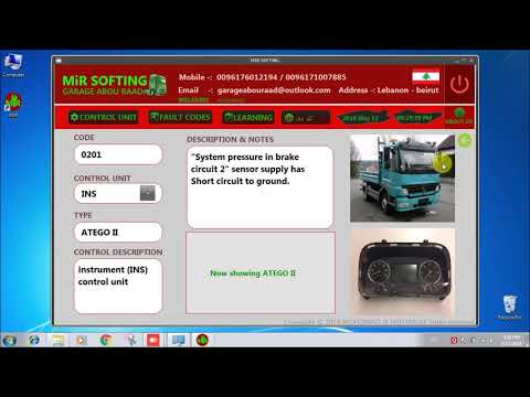 Mercedes Actros fault code