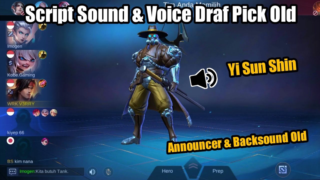 Script Voice Draft Pick Old Mobile legends