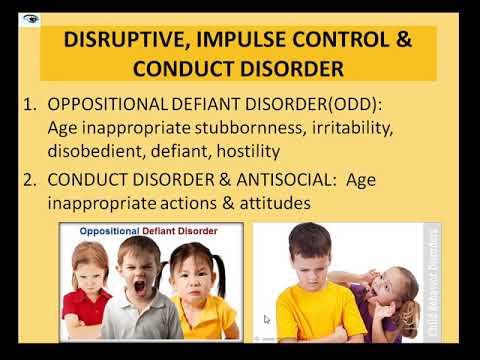 DISRUPTIVE, IMPULSE-CONTROL AND CONDUCT DISORDERS