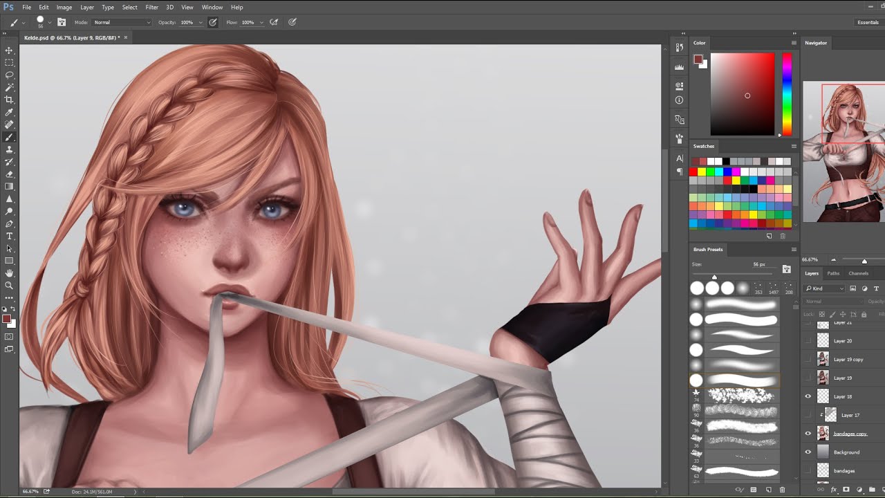 Bounty Hunter Speedpaint - Anadia-chan